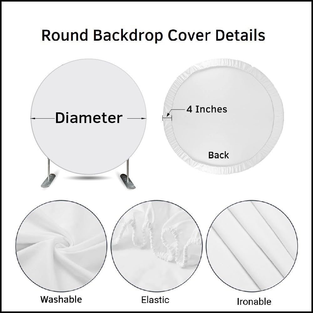 Renaiss Gold VIP Party Round Backdrop Cover 3.2 ft Red Carpet Stars Event Ceremony Celebrity Polyester Circle Photography Background Party Decorations Portrait Photo Prop