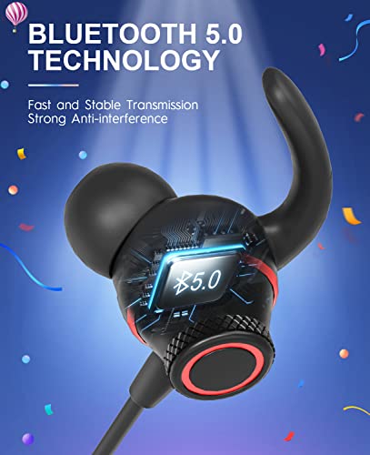 Tecno B1 Bluetooth Headphones, Bluetooth Earbuds Wireless with 38Hrs Playtime, Wireless Bluetooth Headphones for Sports, Sweatproof & IPX5 Waterproof Wireless Headphones(Black)