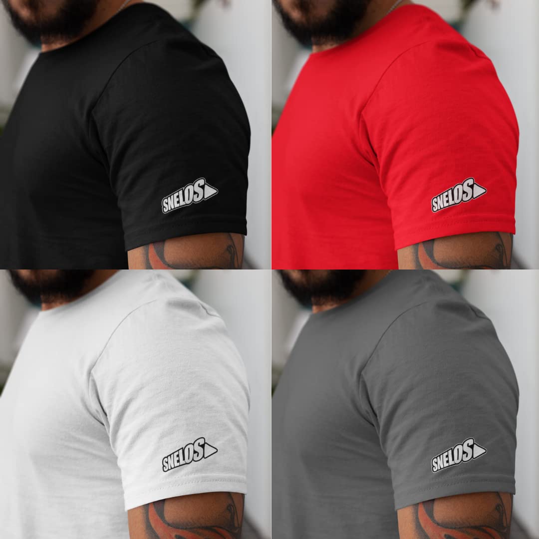 SNELOS Shirt to Match Jordan (Jordan 4 FIBA.Stay Humble(Red), M)