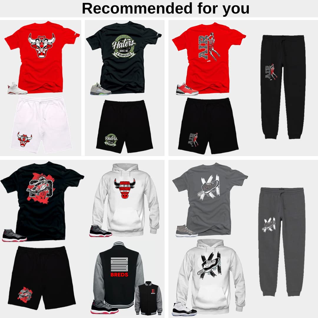 SNELOS Shirt to Match Jordan (Jordan 4 FIBA.Stay Humble(Red), M)