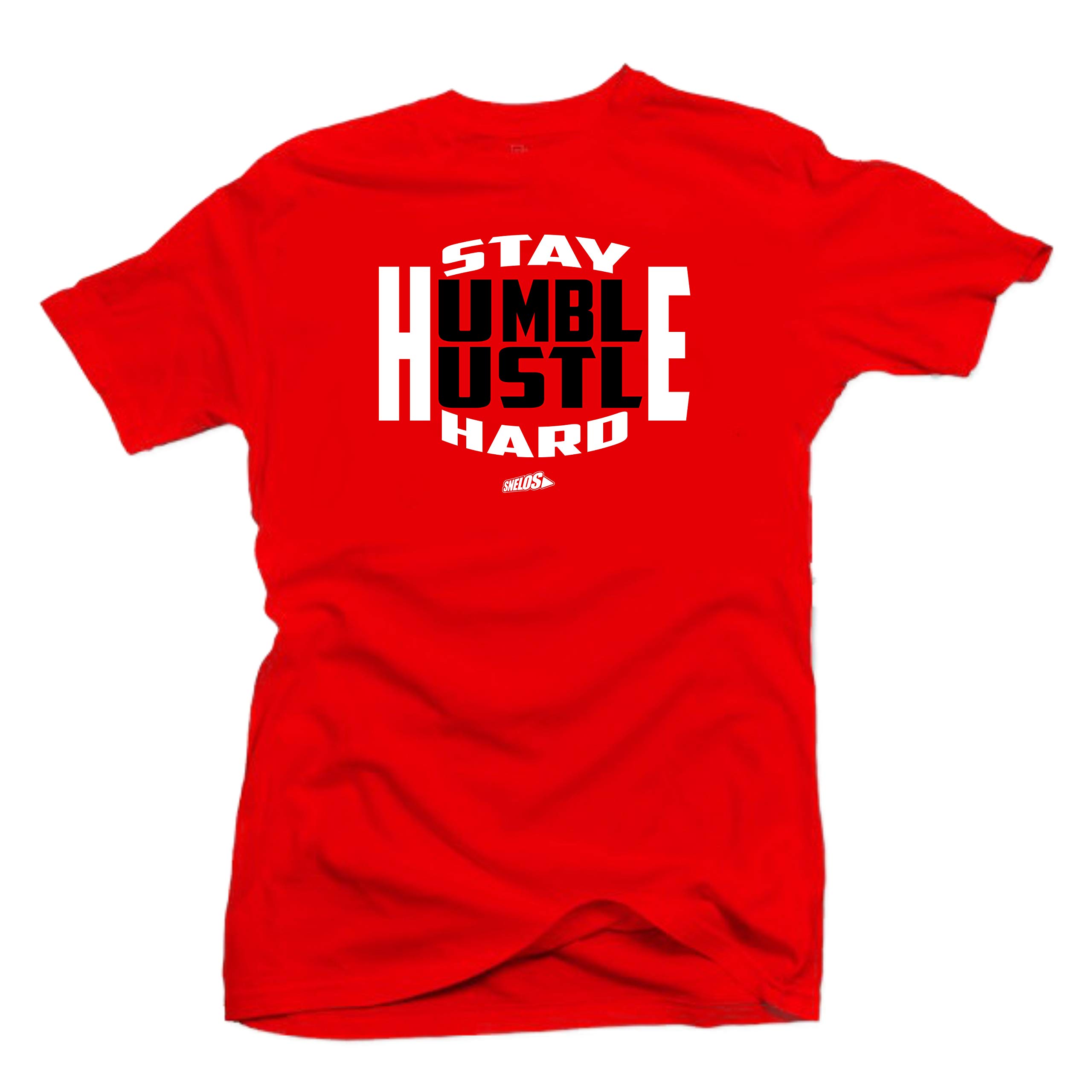 SNELOS Shirt to Match Jordan (Jordan 4 FIBA.Stay Humble(Red), M)