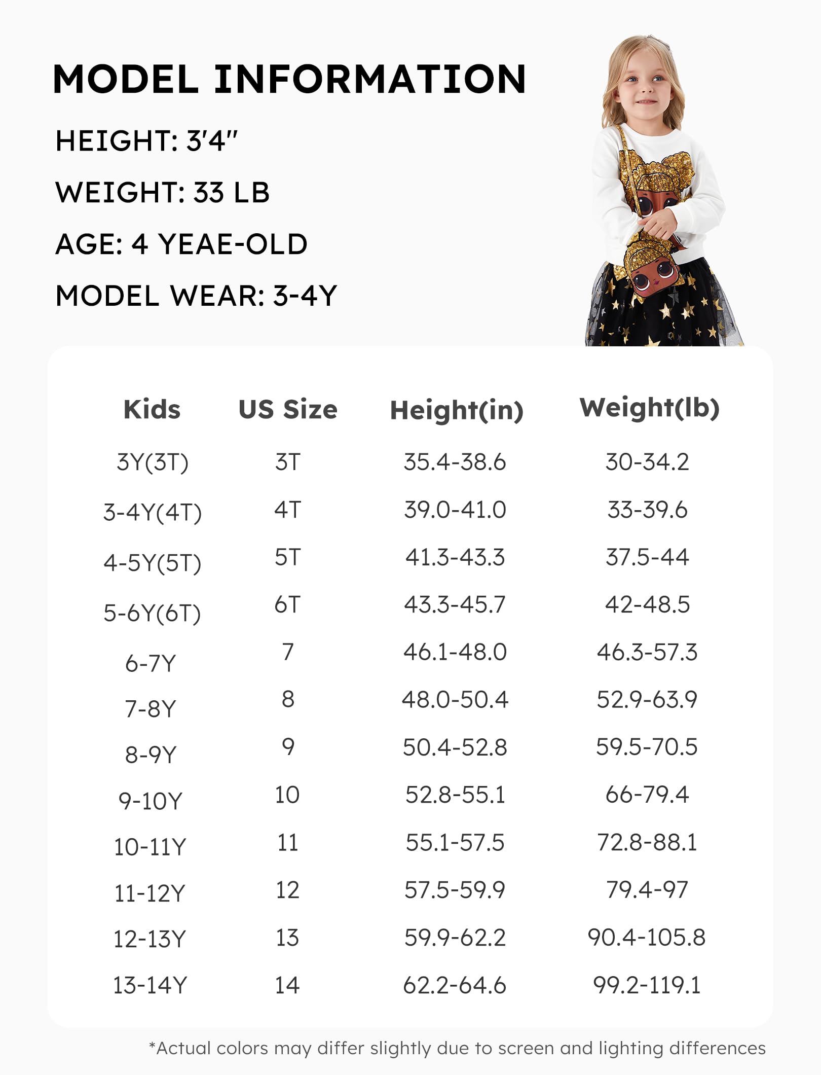 L.O.L. Surprise! Girl Birthday Skirt Set with Cute Bag, Long Sleeve Print Pullover Tee Mesh Tutu Skirts 3 Piece Outfit Set
