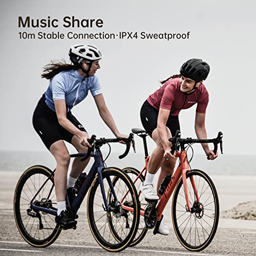 Aurasound 2022 Bluetooth 5.1 Noise Cancelling Earbuds, True Wireless Earphones, 4g Tiny Earbuds with 4 Microphone, Waterproof IPX4, Deep Bass, Stereo in Ear Earbuds Beans for Sleep and Work(White)