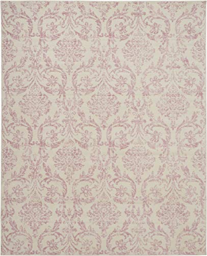Nourison Jubilant JUB09, 7'10" x 9'10", Ivory Pink