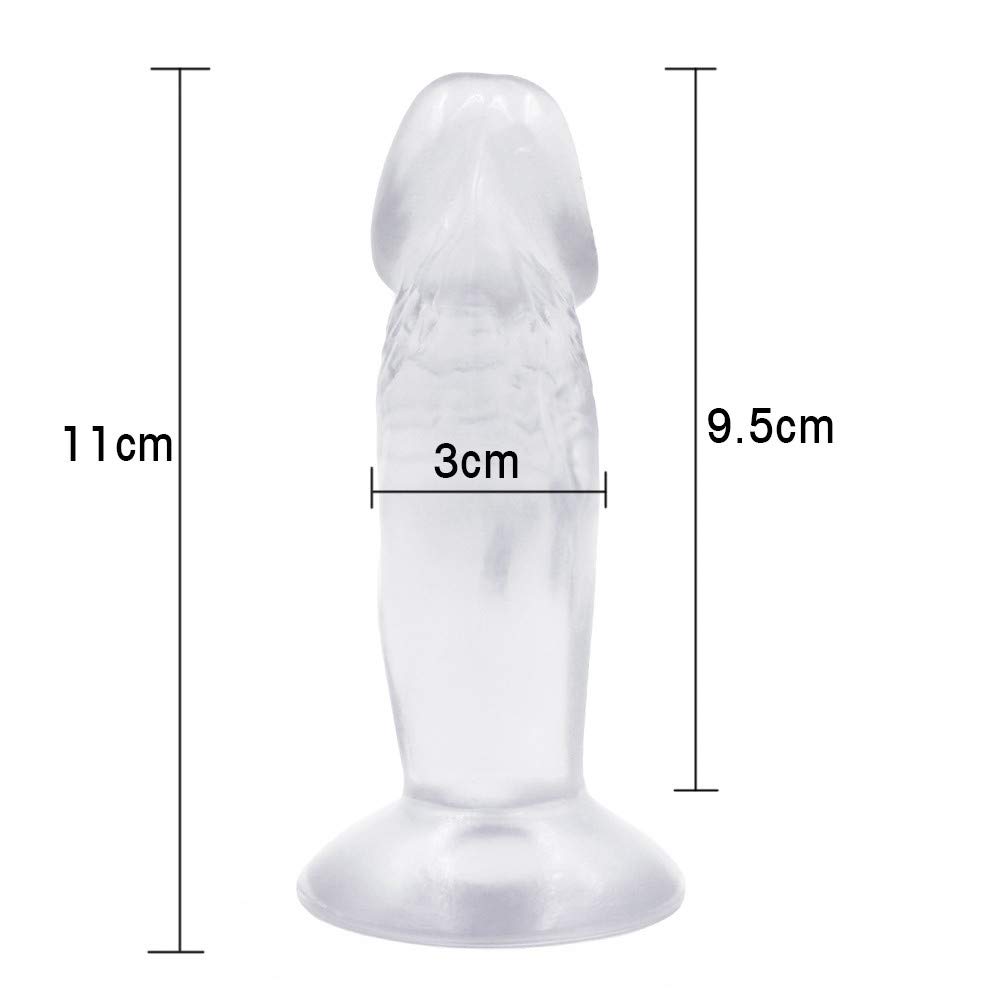 4.3 inches Hidden Packing Silicone Suction Cup Realistic Classic Dick Wand with Strong Suction Cups for Men and Women or Men's and Women's Games-NGGV19