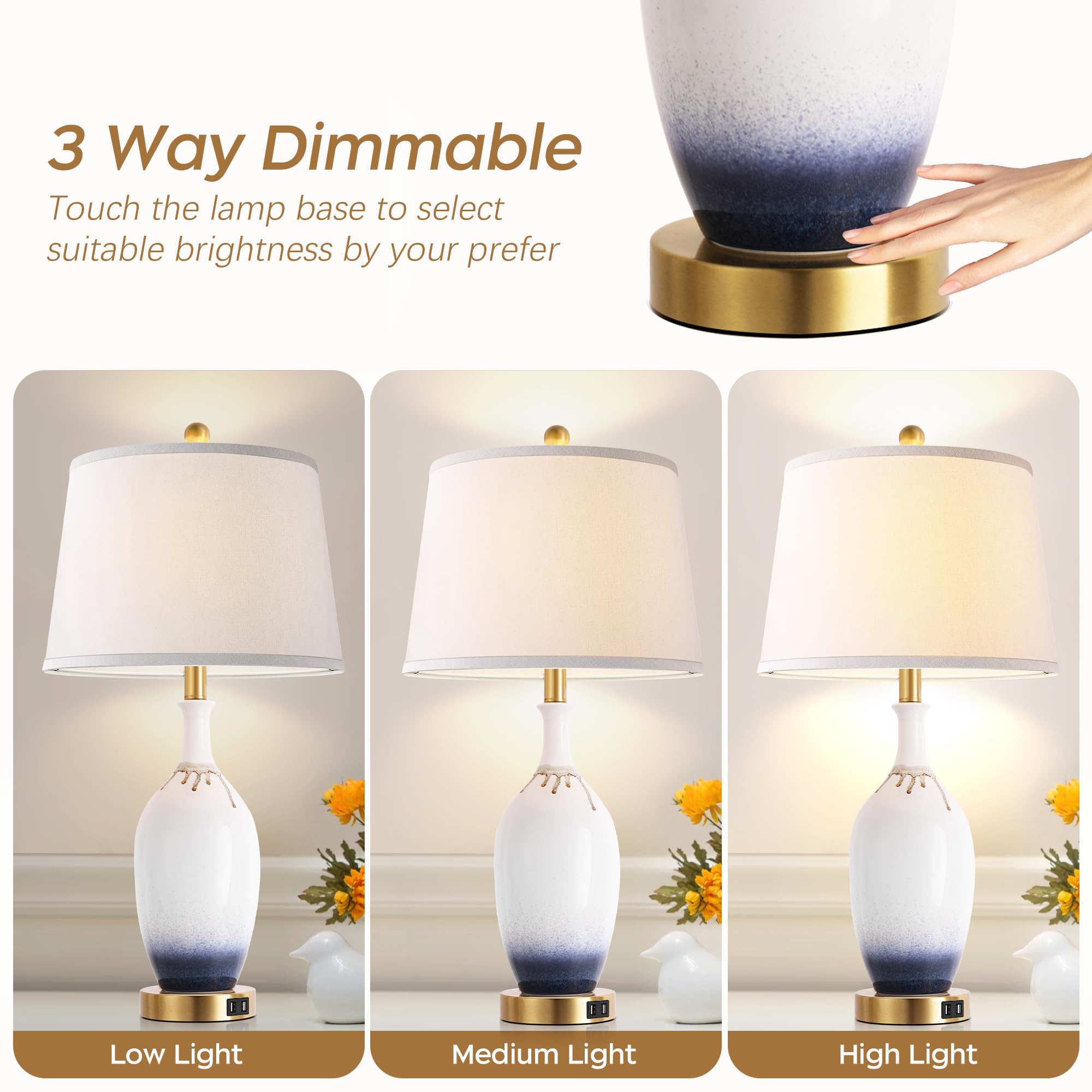 Large Desk Lamps for Home Office, Whtie Architect Desk Lamp with Clamp