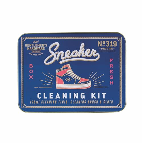 Gentlemen's Hardware - 3-Piece Complete Sneaker-Cleaning Kit, Convenient, Easy-to-Use, Travel-Friendly