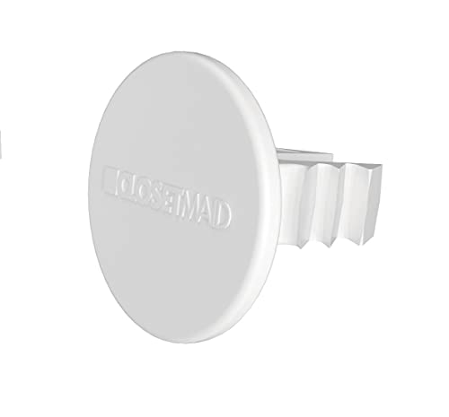ClosetMaid 20810 SuperSlide Hang Rod End Caps, 200-Pack, White, 200 Piece