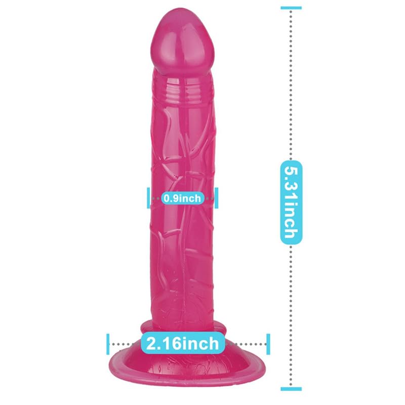 Silicone Waterproof Silicone Double Headed Suction Cup Realistic Classic Dick Wand
