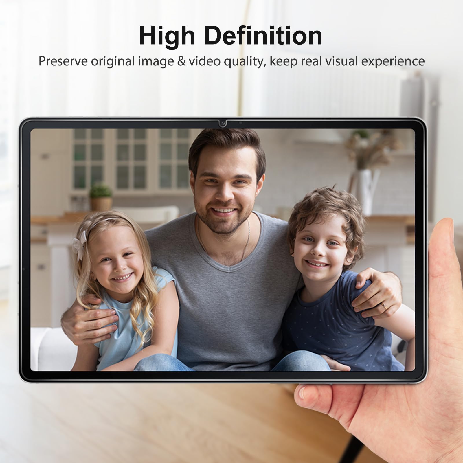 SPARIN 11 inch Screen Protector for Samsung Galaxy Tab S9 FE/Tab S9/ Tab S8/ Tab S7, 3 Pack 9H Tempered Glass Compatible with S Pen, Anti-Scratches and Case Friendly