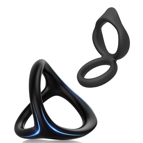 2pcs Penis Cock Rings for Men - Ring Soft Silicone Cock Rings Sex for Men - Men Erection Cock Ring Silicone Sex Toy for Men Couples Penis Ring for Men Sexual Wellness Hoodies ZH023