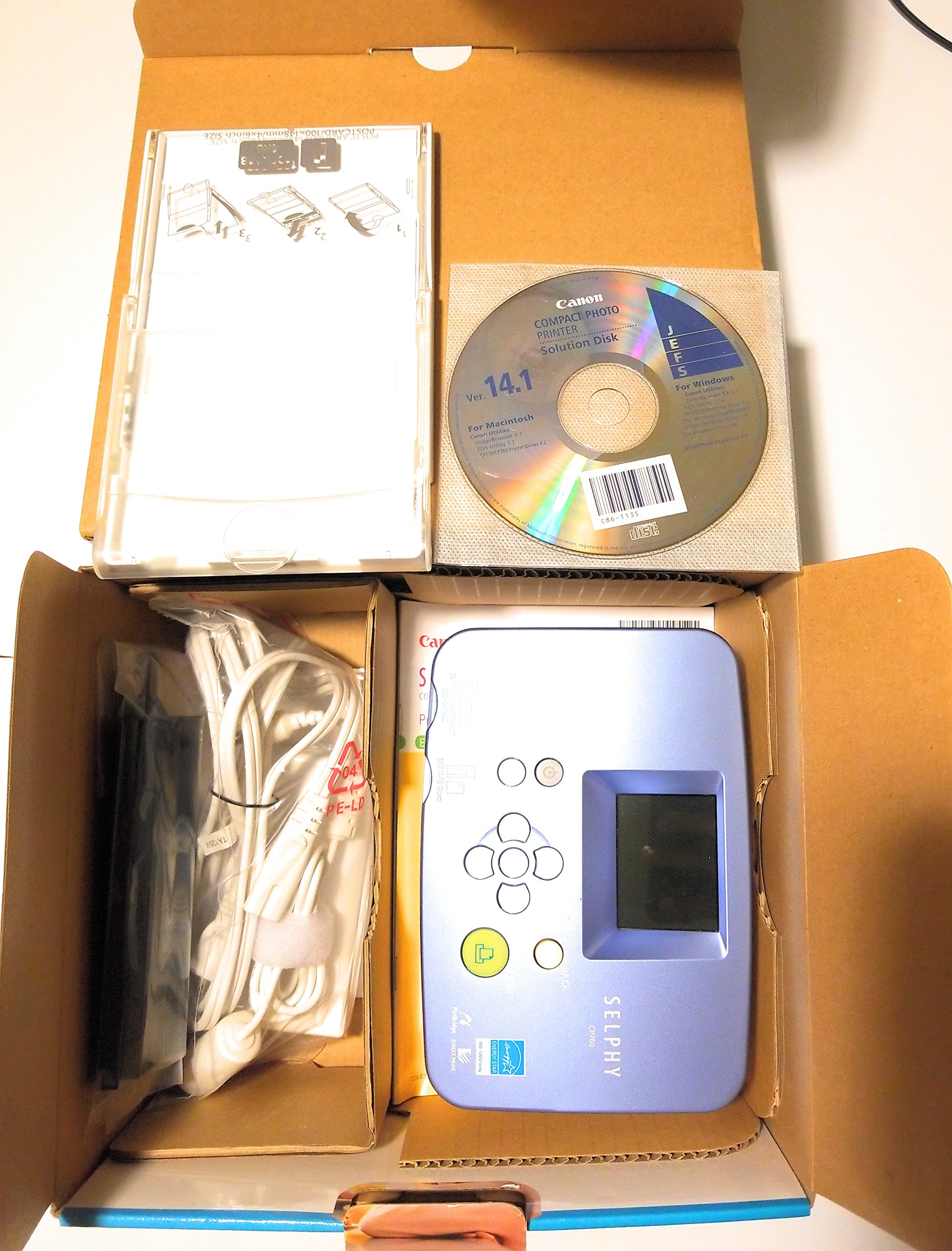 Canon Selphy CP760 Compact Photo Printer (Blue)