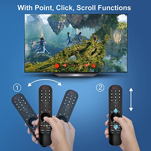 MR21GA for 2021 LG-Magic-Remote with Pointer and Voice Function Replacement for LG UHD OLED QNED NanoCell 4K 8K Smart TV