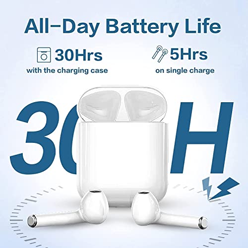 Wireless Earbuds, Bluetooth 5.3 Wireless Headphones with Noise Cancelling Microphone, IPX7 Waterproof Bluetooth Earphones, 30H Playtime Hi-Fi Stereo Sound Headset for iPhone/Android/Samsung