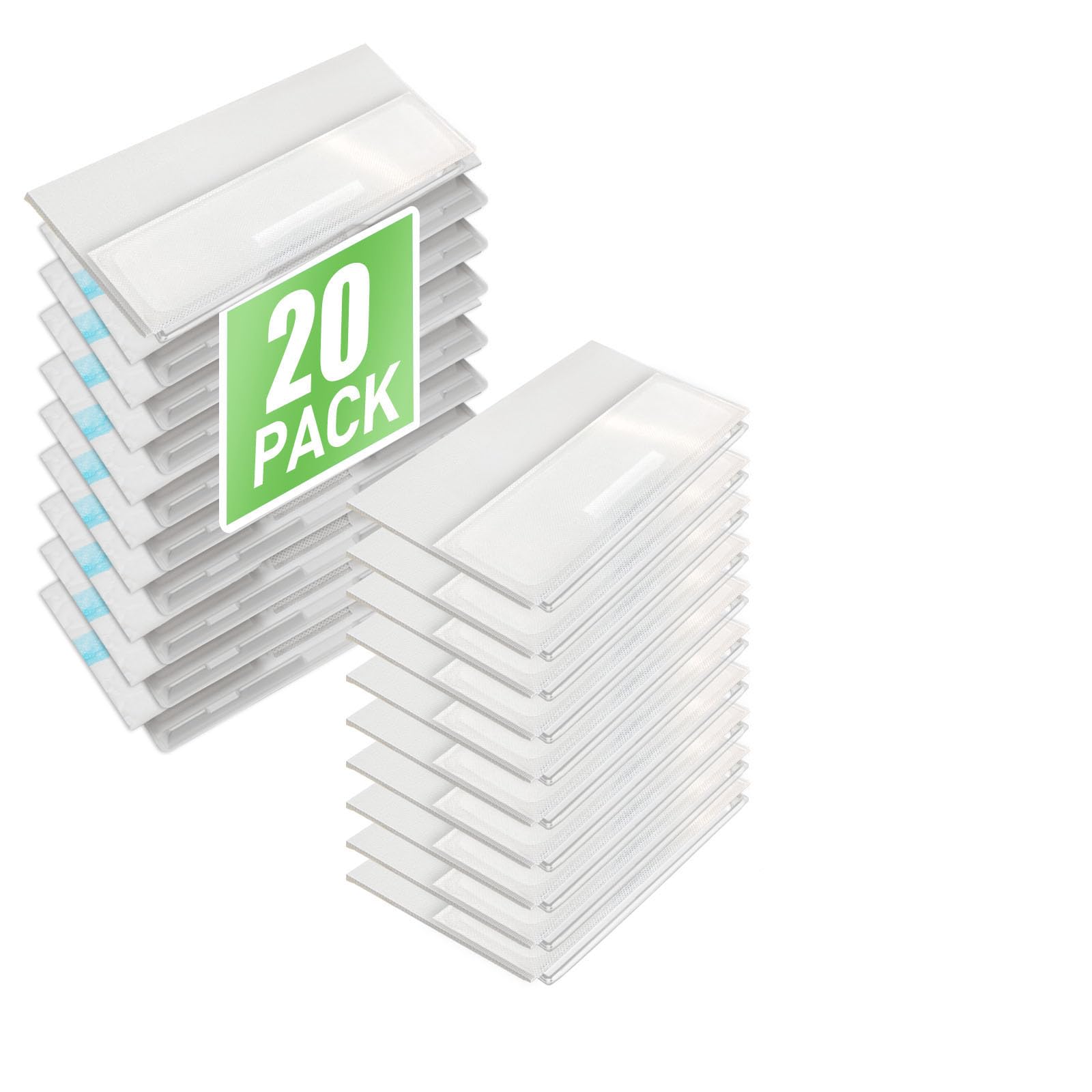 GuanQiao 20 Pack for Shark VACMOP Disposable Hard Floor Vacuum and Mop Pad Refills for Shark Vacmop Pro VM252 VM250 VM200, Part VMP30