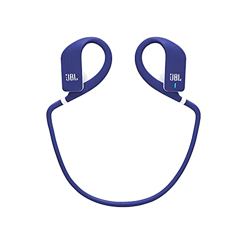 JBL ENDURANCE JUMP- Wireless heaphones, bluetooth sport earphones with microphone, Waterproof, up to 8 hours battery, charging case and quick charge, works with Android and Apple iOS (blue)