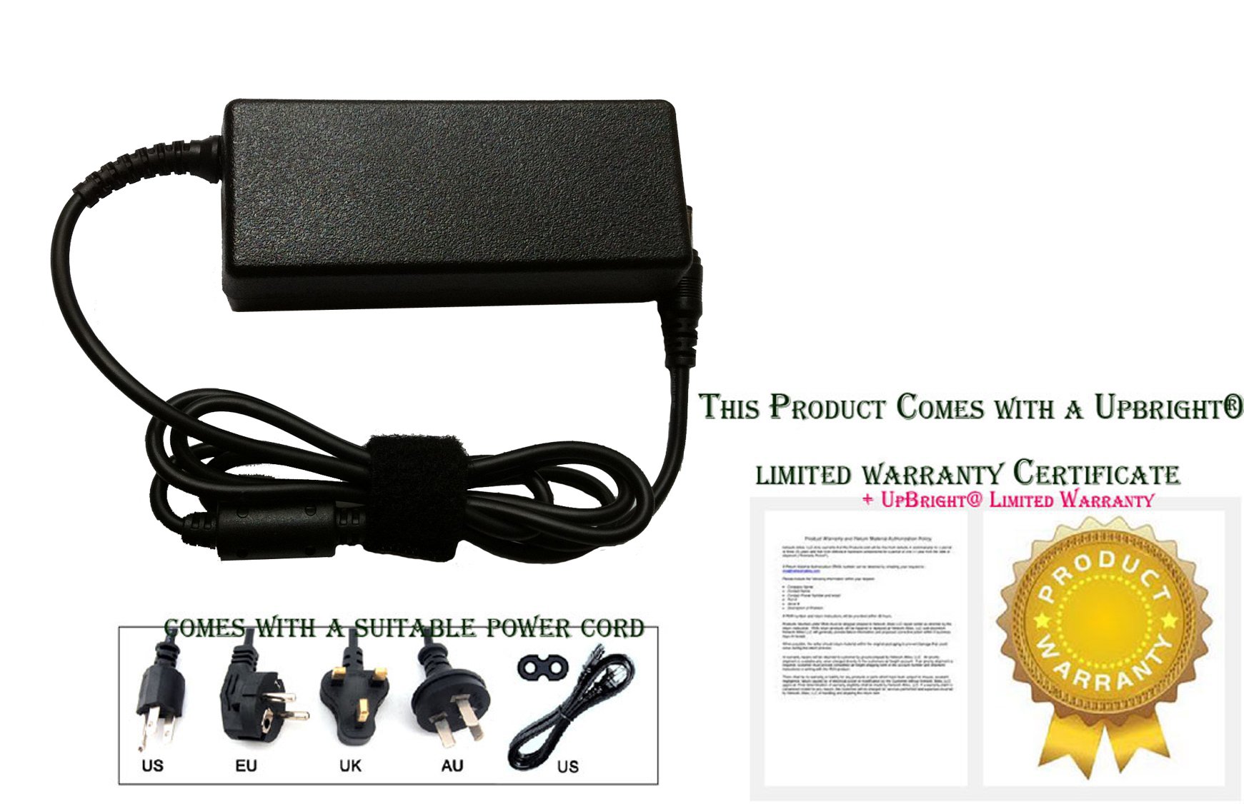 UpBright AC/DC Adapter Compatible with Magtek MICR Excella STX Check ID Card Reader Scanner USB Ethernet 22350009 22350001 22350002 MICR EXCELLA STX USB/ETH Check Scanner Power Supply Cord Charger