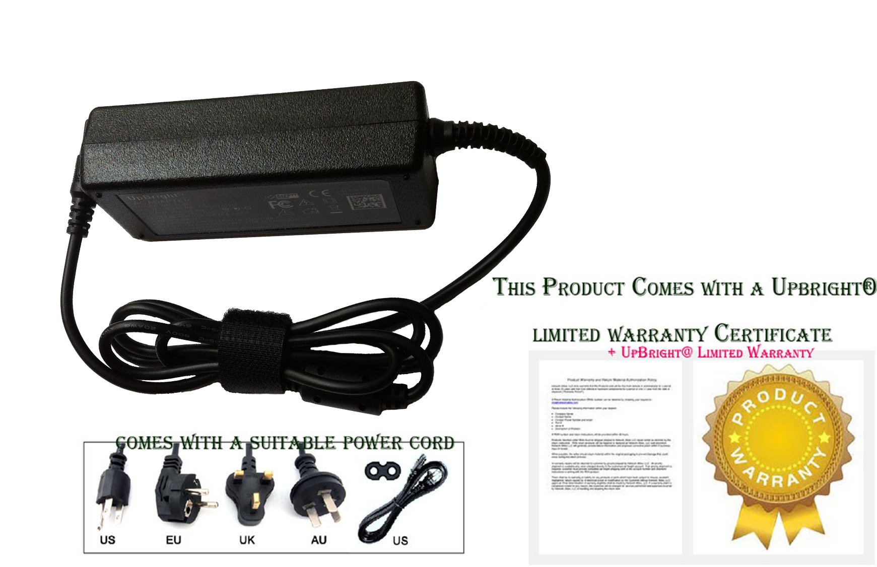 UpBright AC/DC Adapter Compatible with Magtek MICR Excella STX Check ID Card Reader Scanner USB Ethernet 22350009 22350001 22350002 MICR EXCELLA STX USB/ETH Check Scanner Power Supply Cord Charger
