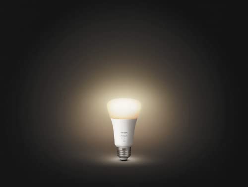Philips Hue 4-Pack Soft White A19 E26 Dimmable Only Smart Bulb Starter Kit with Hub (Voice Compatible with Amazon Alexa, Apple Homekit and Google Home)