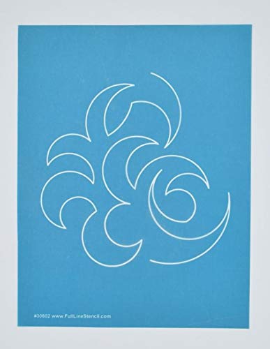 Hancy Creations 30602 Overall Swirl Full Line Stencils
