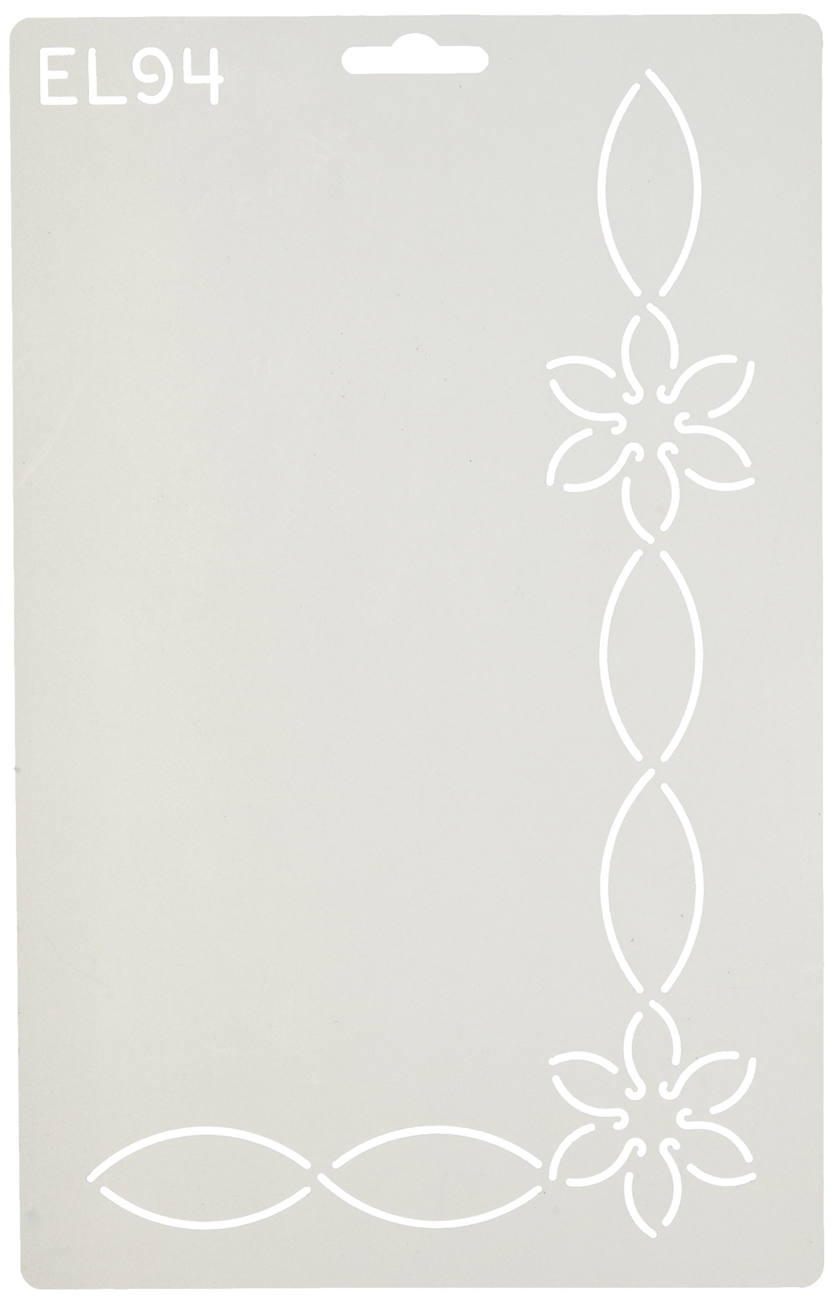 Quilting Creations Starflower Chain Border and Corner Quilt Stencil