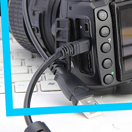 Replacement USB Camera Transfer Data Charging Cable Cord for Sony Cybershot Cyber-Shot DSCH200, DSCH300, DSCW370, DSCW800, DSCW830, DSC-H200, DSC-H300, DSC-W370, DSC-W800, DSC-W830 (Black)