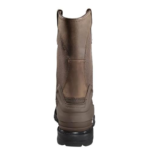 Carhartt Men's Heritage WP 11" Steel Toe Wellington, Crazy Horse Brown Oil Tan - 15 W
