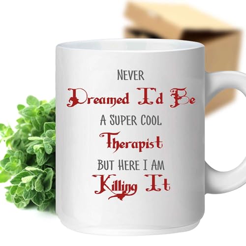 Inspiring Killing It Gifts for Therapists, an Ideal Birthday Present for a Sister - Grey Multicolor Unisex Sweat 11 Oz White Ceramic Coffee Mug