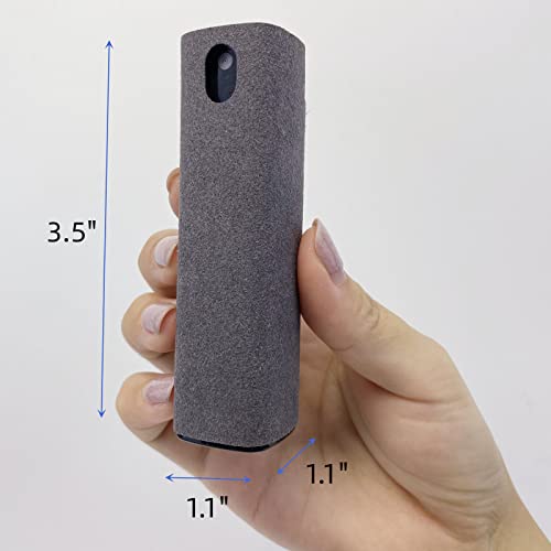 Screen Cleaner Touchscreen Mist Cleaner, AIMINUO Screen Cleaner Spray Kit for Cell Phones, Computer, Laptop, Tablets, TV and Car Screens, 3 in 1 Screen Cleaner Spray and Microfiber Cloth (Grey)