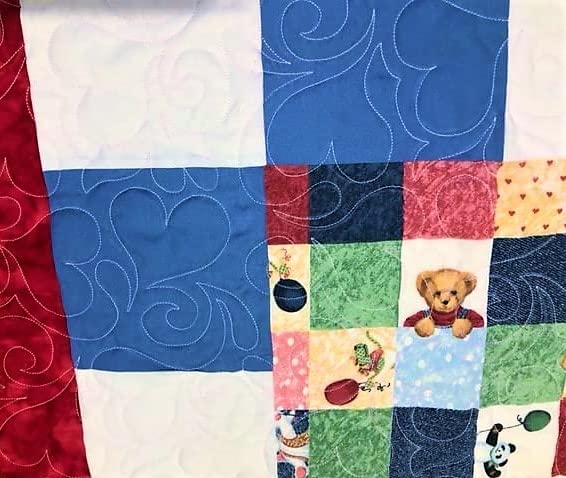 Full Line Stencil - Splash of Love - Edge to Edge Stencil, Continuous Line Template for Free Motion Quilting, Domestic Machine Quilting, Hand Quilting, Long-Arm Quilting (60037)