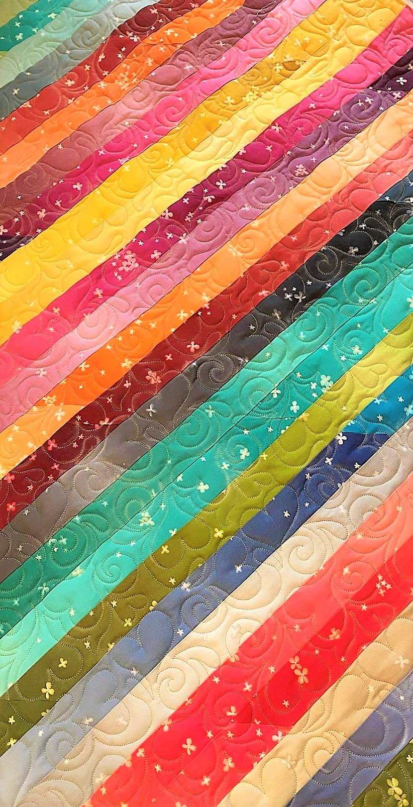 Full Line Stencil - Splash of Love - Edge to Edge Stencil, Continuous Line Template for Free Motion Quilting, Domestic Machine Quilting, Hand Quilting, Long-Arm Quilting (60037)