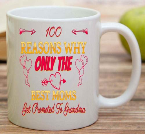 Funny Grandmothers Gift, the Gift for Grandmom To Be - for Moms Navy Multicoloured Unisex Sweat 11 Oz White Ceramic Coffee Mug