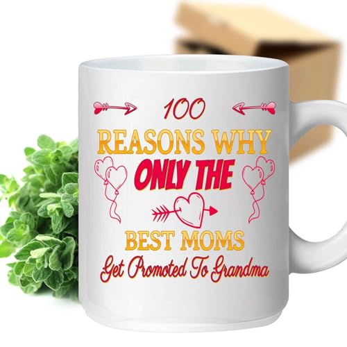 Funny Grandmothers Gift, the Gift for Grandmom To Be - for Moms Navy Multicoloured Unisex Sweat 11 Oz White Ceramic Coffee Mug