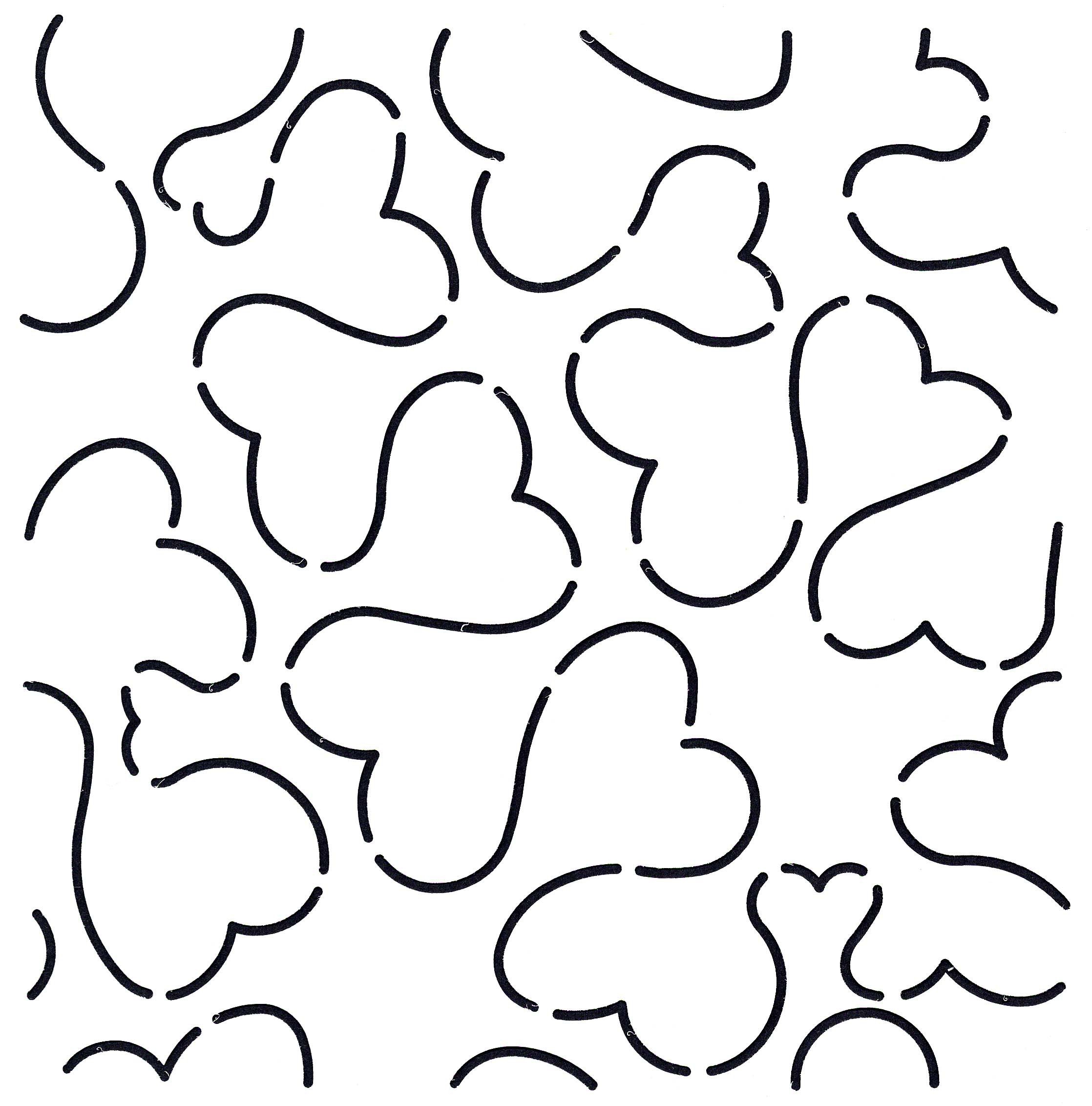 Quilting Creations Heart Stipple Quilt Stencil