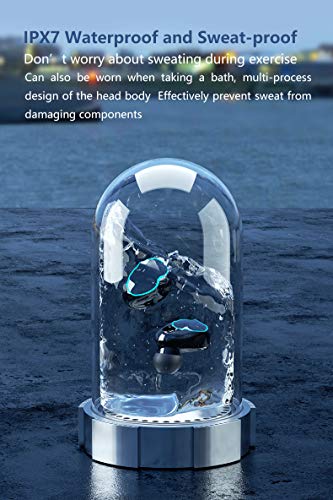 LmtLessDeals Bluetooth Headphones True Wireless Earbuds with Wireless Charging Case IPX 7 Waterproof Stereo Earphones in-Ear Touch Control Long Endurance headsets M10 VS.1