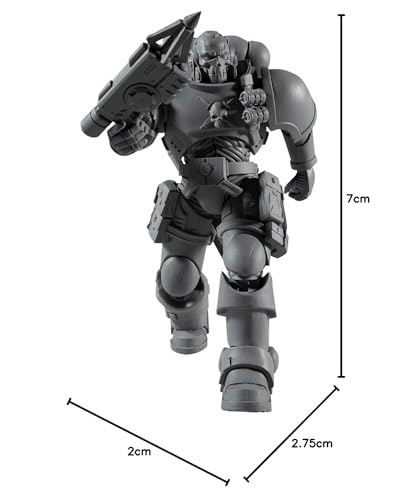 McFarlane Toys Warhammer 40,000 Space Marine Reiver (Artist Proof) with Grapnel Launcher & Base 7" Action Figure