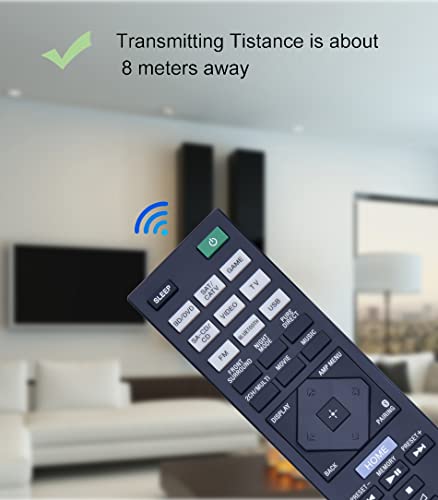Replacement Remote Control for Sony STR-DH770 STR-DN1080 AV Receiver