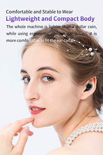 LmtLessDeals Bluetooth Headphones True Wireless Earbuds with Wireless Charging Case IPX 7 Waterproof Stereo Earphones in-Ear Touch Control Long Endurance headsets M10 VS.1
