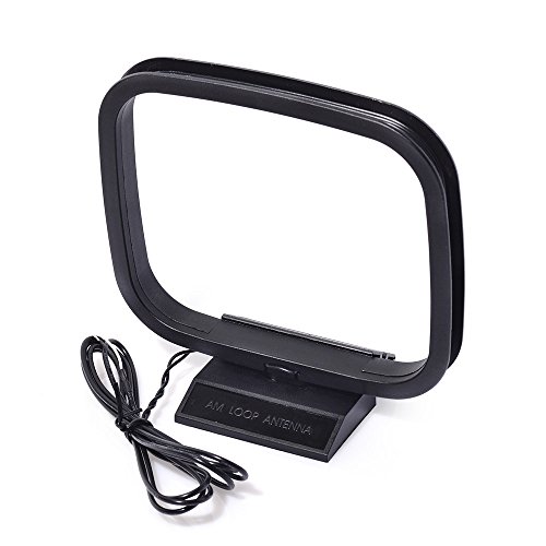 Bingfu AM Loop Antenna with 2 Pin Bare Wire Compatible with Pioneer Onkyo Yamaha Marantz Pyle Indoor Radio Bluetooth Home Stereo Receiver AV Audio Video Home Theater Receiver Power System