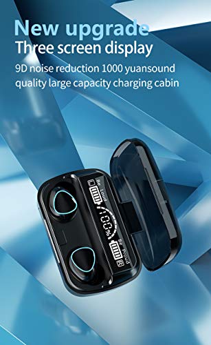 LmtLessDeals Bluetooth Headphones True Wireless Earbuds with Wireless Charging Case IPX 7 Waterproof Stereo Earphones in-Ear Touch Control Long Endurance headsets M10 VS.1