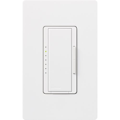 Lutron Maestro Dimmer Switch for Incandescent and Halogen, 1000-Watt, Single-Pole/Multi-Location, MA-1000-WH, White