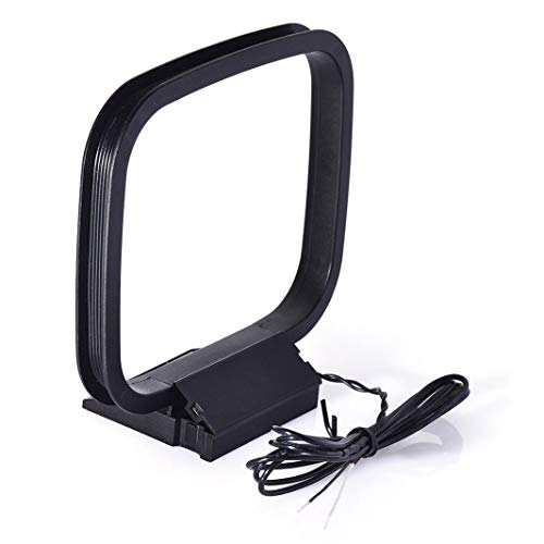 Bingfu AM Loop Antenna with 2 Pin Bare Wire Compatible with Pioneer Onkyo Yamaha Marantz Pyle Indoor Radio Bluetooth Home Stereo Receiver AV Audio Video Home Theater Receiver Power System