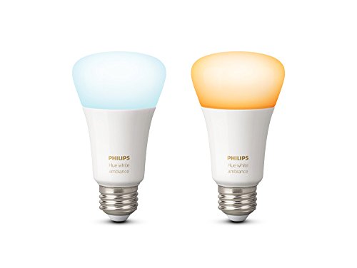 Philips 461004 Hue White Ambiance A19 60W Equivalent Dimmable LED Smart Bulb (Compatible with Amazon Alexa, Apple HomeKit, and Google Assistant)