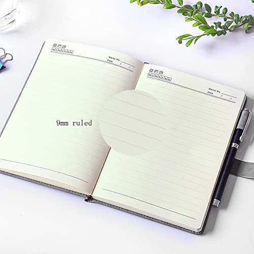 TAKA PRYOR Journal Notebook Lined, Hardcover Magnetic Closure, Personal Professional Notebooks, with Pen Loop,Medium 5.7 x 8.3 inches, 120 GSM Paper Gifts Blue Ruled
