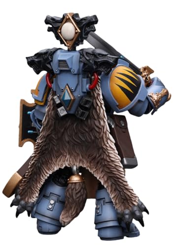 HiPlay JoyToy Warhammer 40K Collectible Figure: Primaris Space Marines Space Wolves Bladeguard Veteran 1:18 Scale Action Figures JT2795 (Space Wolves JT2795)