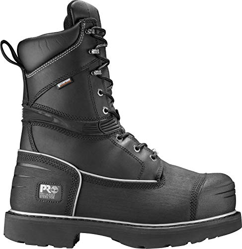Timberland PRO mens Gravel Pit 10 Inch Steel Toe Mining industrial and construction boots, Black, 10.5 US