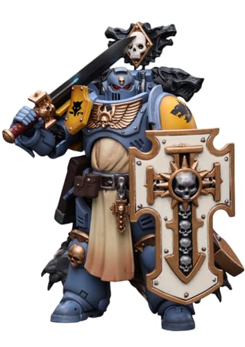 HiPlay JoyToy Warhammer 40K Collectible Figure: Primaris Space Marines Space Wolves Bladeguard Veteran 1:18 Scale Action Figures JT2795 (Space Wolves JT2795)