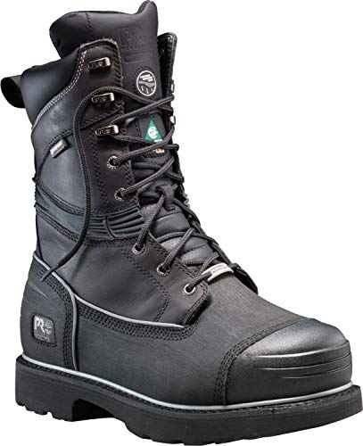 Timberland PRO mens Gravel Pit 10 Inch Steel Toe Mining industrial and construction boots, Black, 10.5 US
