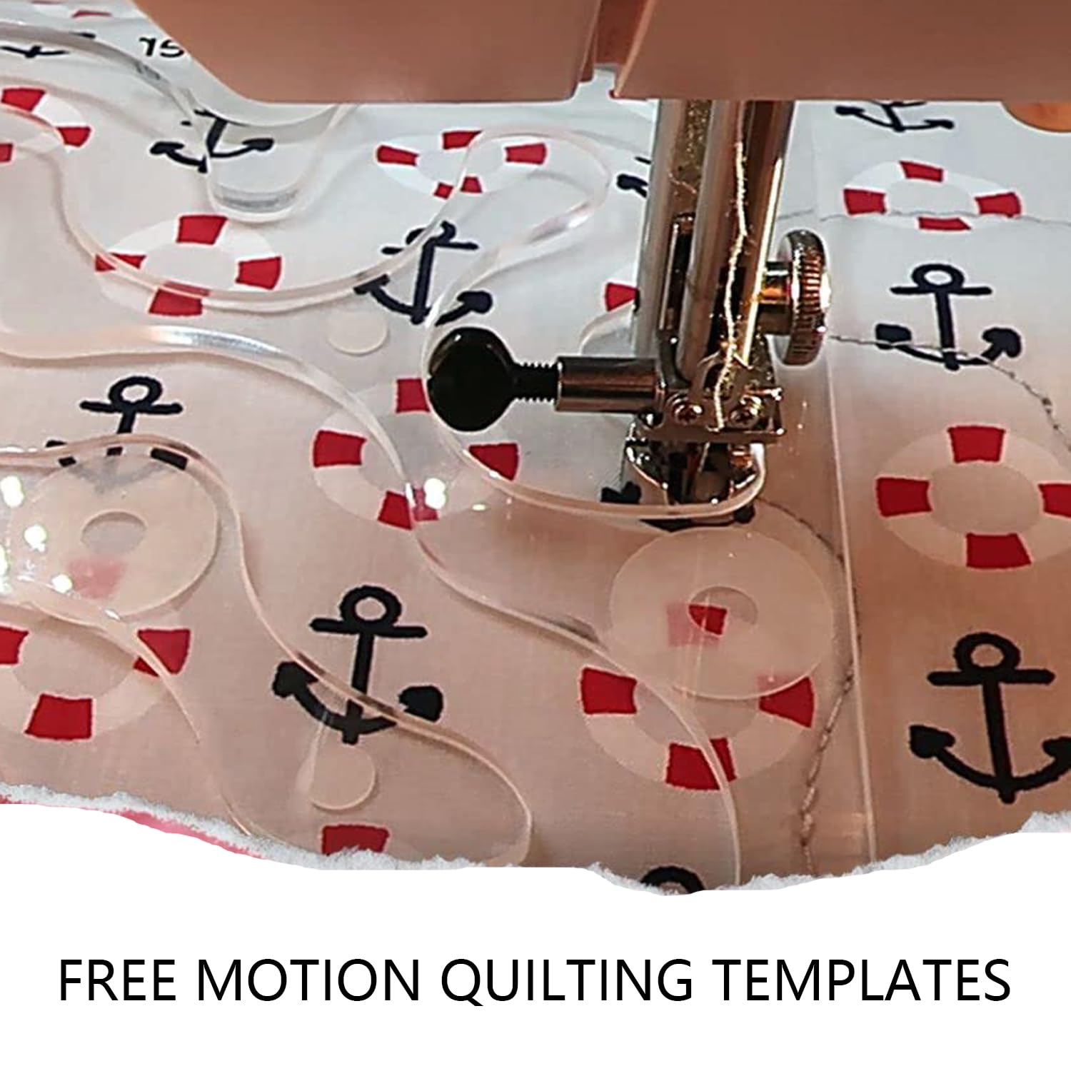 Quilting Templates ,11-Piece Set with Free Motion Quilting Rulers and Templates,Low Shank Machine Quilting Templates - Essential Quilting Supplies