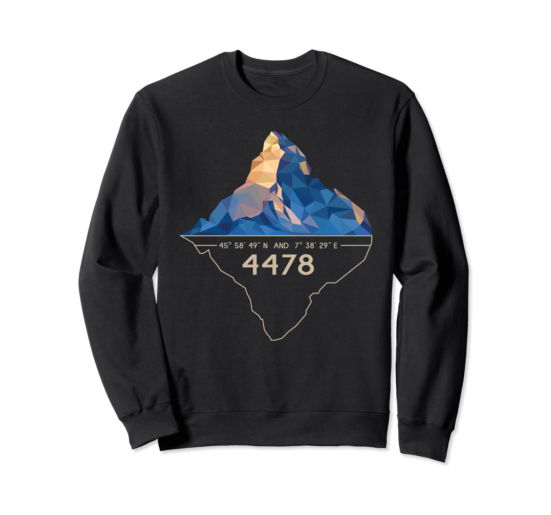 Mount Matterhorn Mountain Hike Swiss Climbing Hiking Gifts Sweatshirt